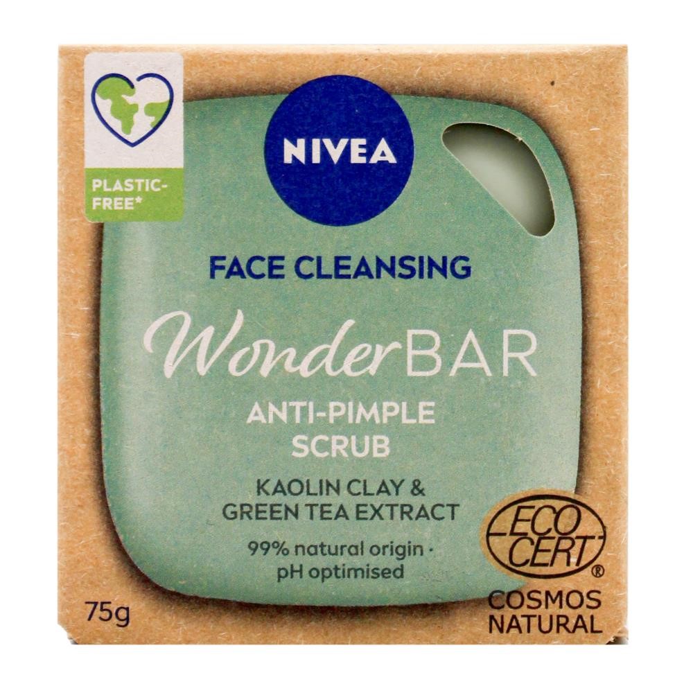 Shop Nivea 75g Face Cleansing Wonder Bar Anti Pimple Scrub